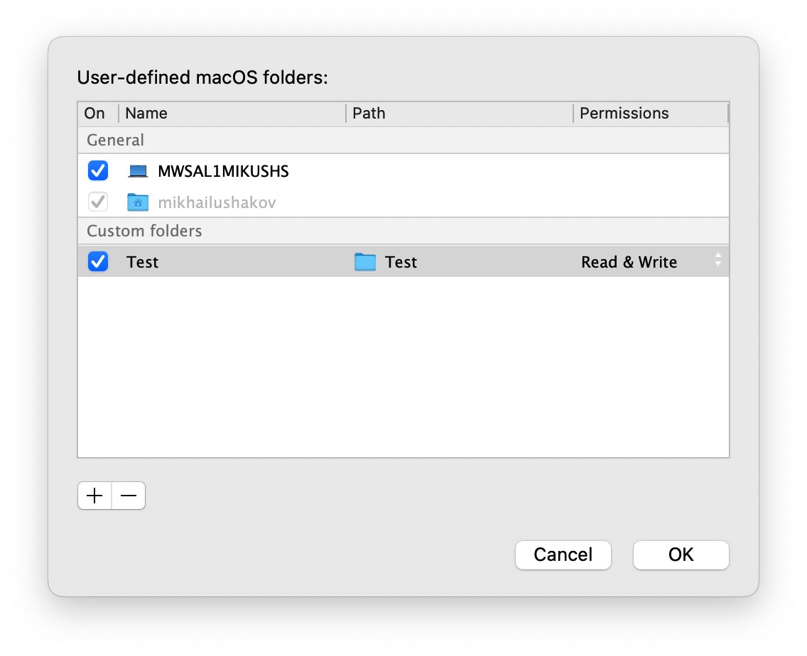 KB Parallels: Share a macOS folder with a virtual machine